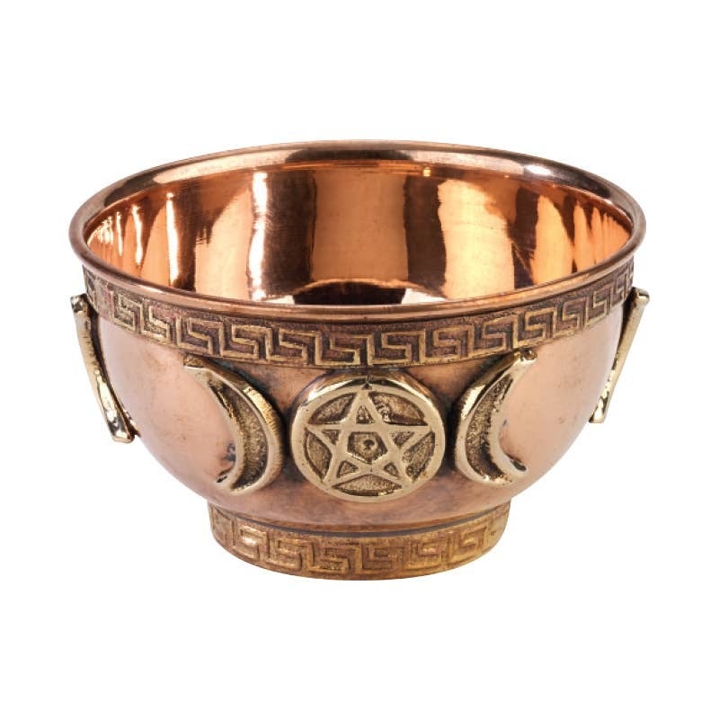 Triple Moon Copper Altar Bowl | La Vie Bohème LLC