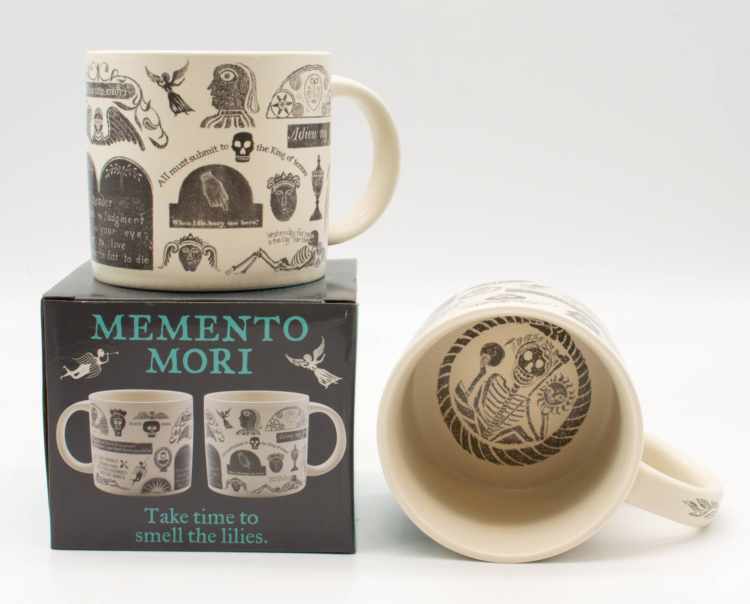 Memento Mori Coffee Mug with Classic Images Taken from Burial Monument ...