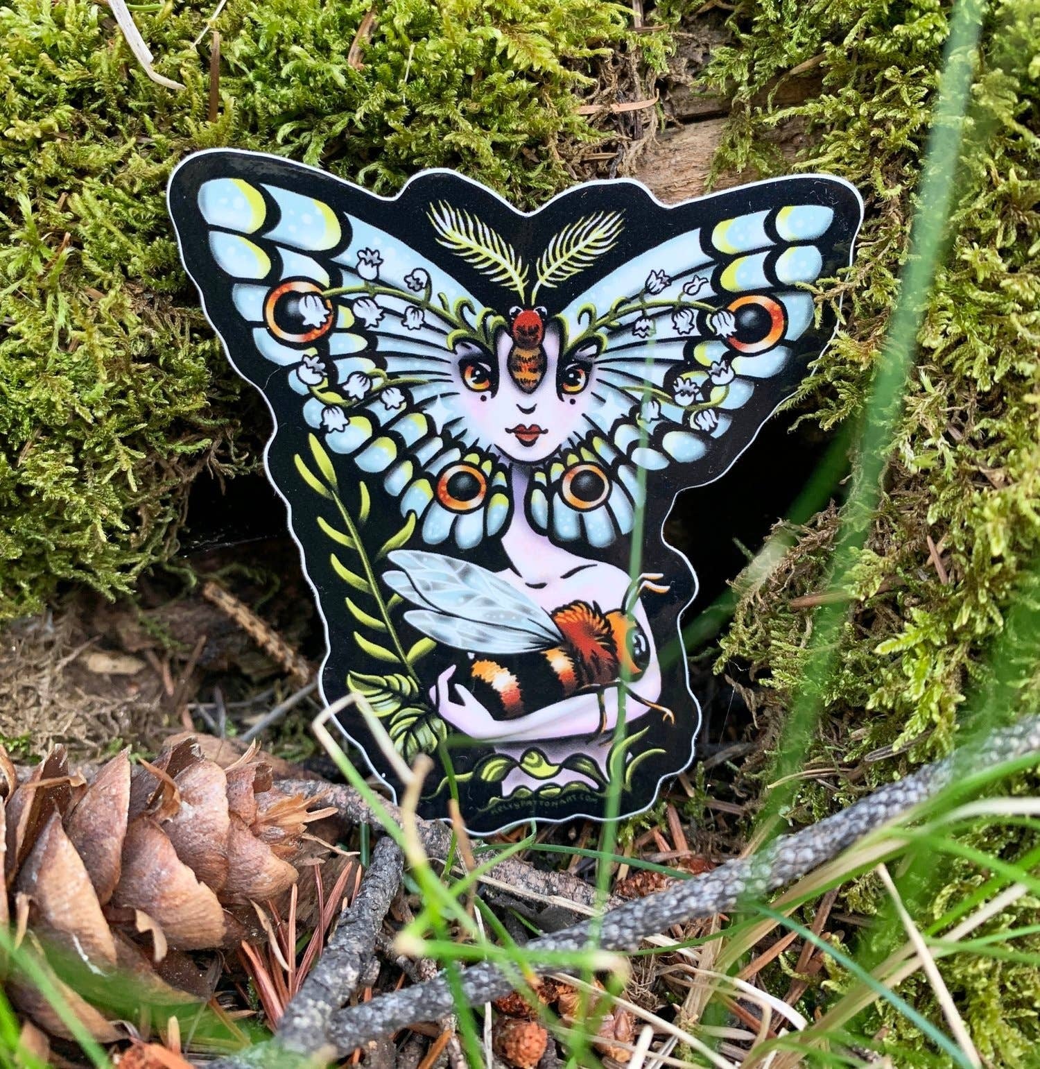 Moth Mother Vinyl Sticker by Kelly Patton Secret Creatures | La Vie Bohème LLC