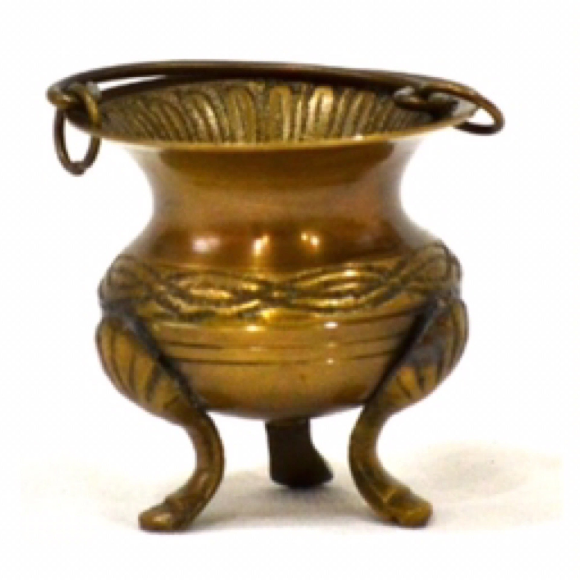 Celtic Knot Brass Honey Gold Finish Cauldron | La Vie Bohème LLC