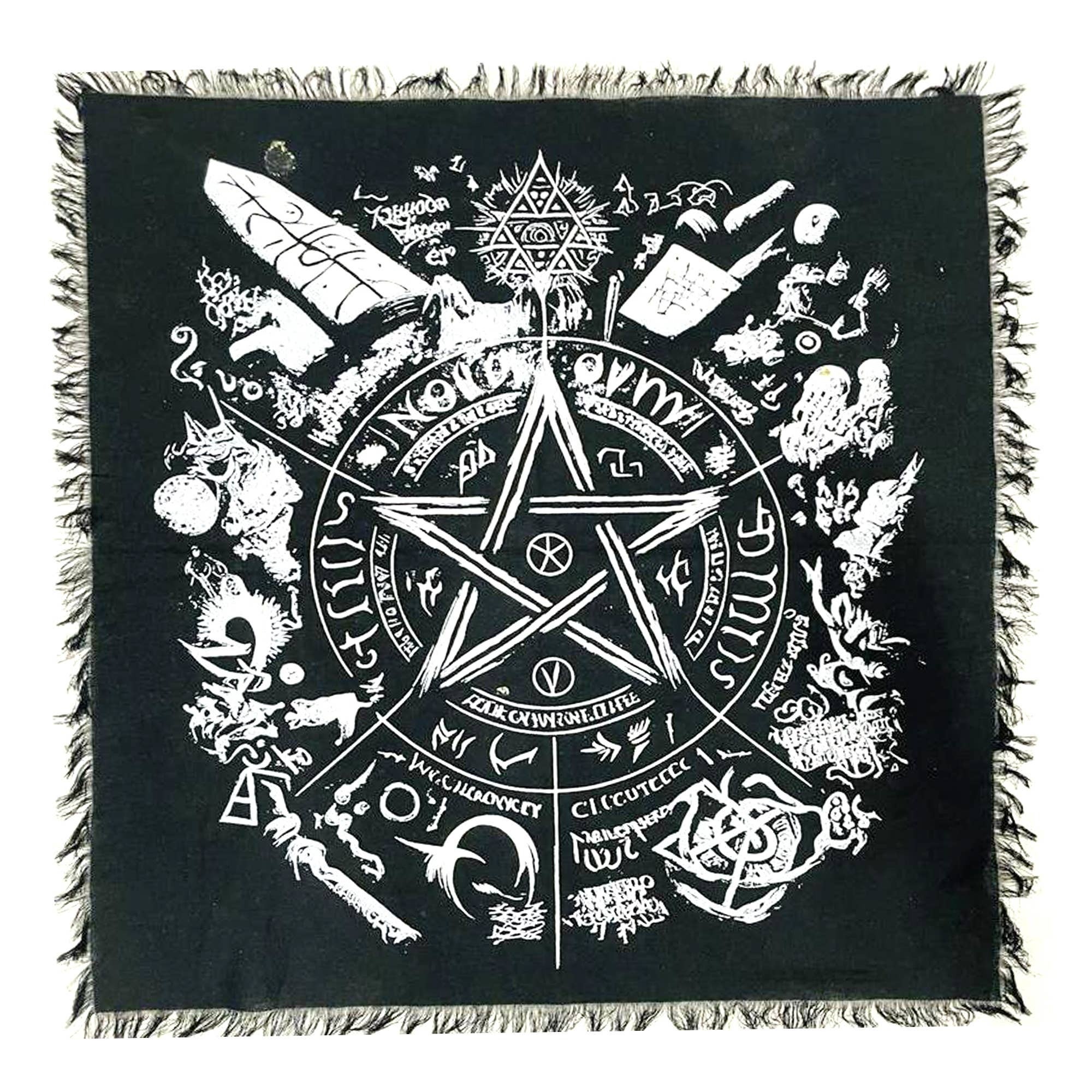 Pentagram Altar Cloth (24 x 24 in.) | La Vie Bohème LLC